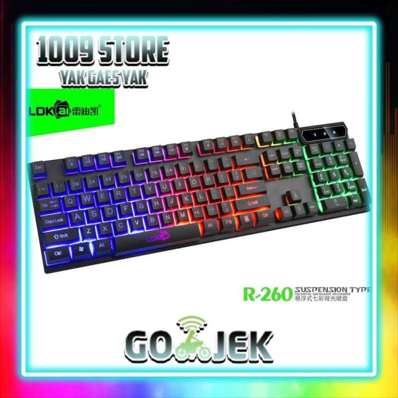 Jual Ldkai Gaming Keyboard Rgb Led Wired - R260 - Black - 19bk Di ...