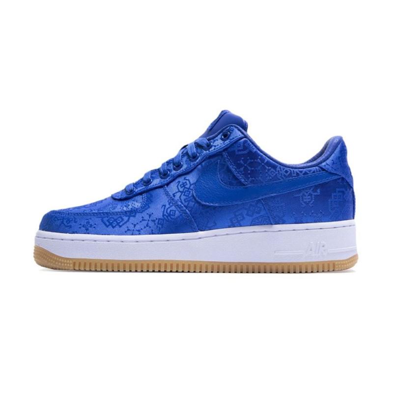 Promo NIKE Air Force 1 CLOT 'Blue Silk' Sneakers Pria Diskon 18% di ...