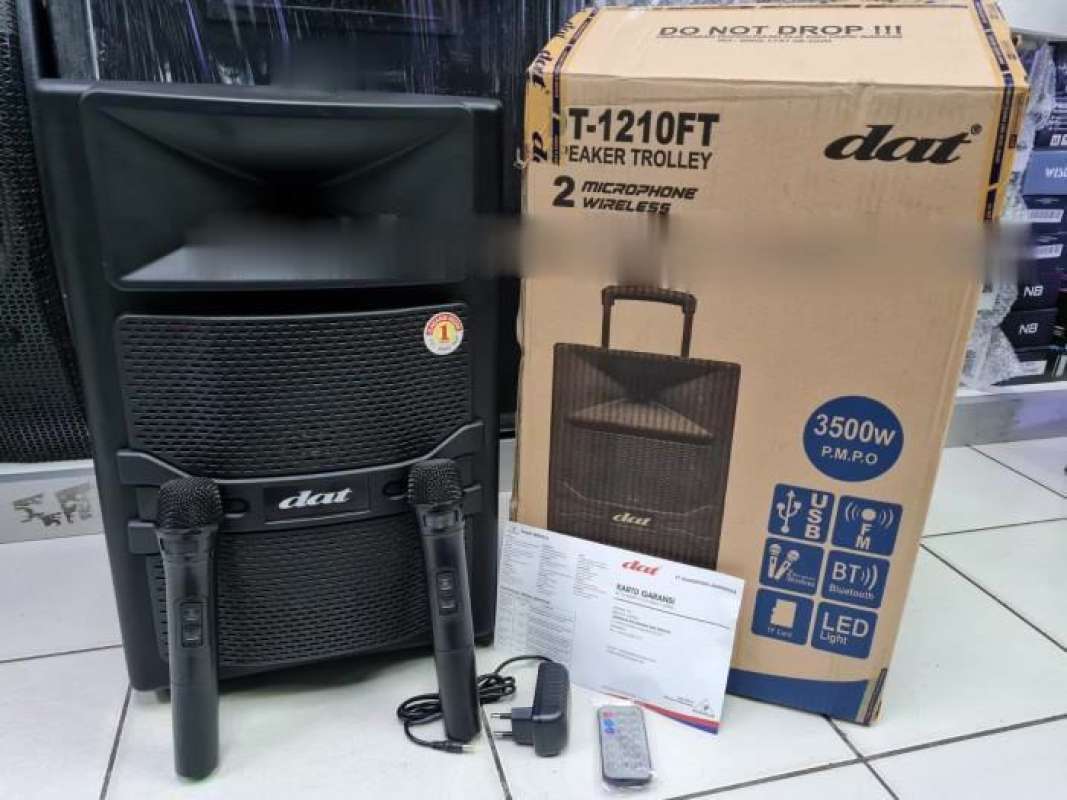 Promo DAT DT 1210FT SPEAKER AKTIF 12 INCH PORTABLE DAT DT1201FT Diskon ...