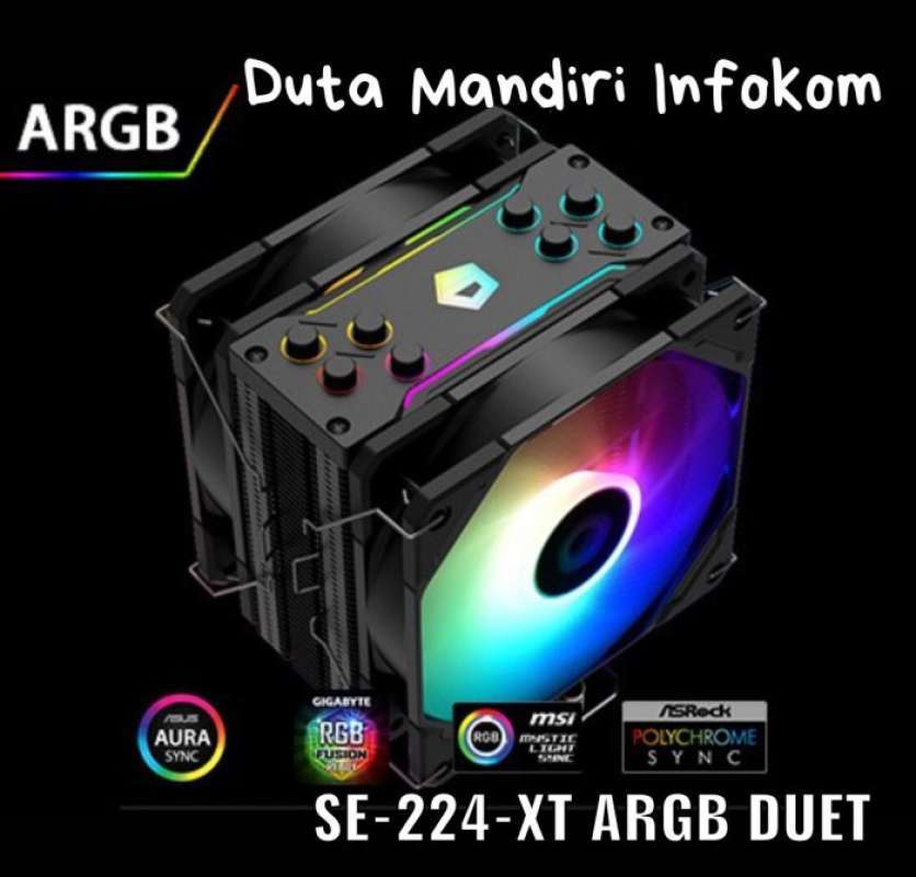Promo Id Cooling Se-224-Xt Argb Duet - Dual Fan Air Cpu Cooler Intel & Amd Diskon 11% di Seller ...