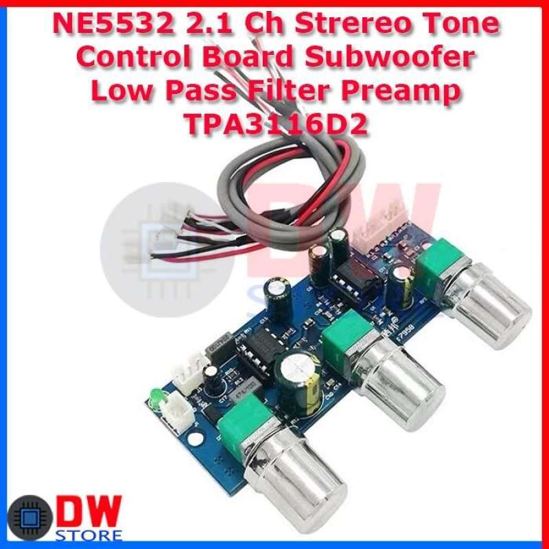 Jual Preamp Ne5532 Ne5532p 2.1 Ch Stereo Subwoofer Preamplifier ...