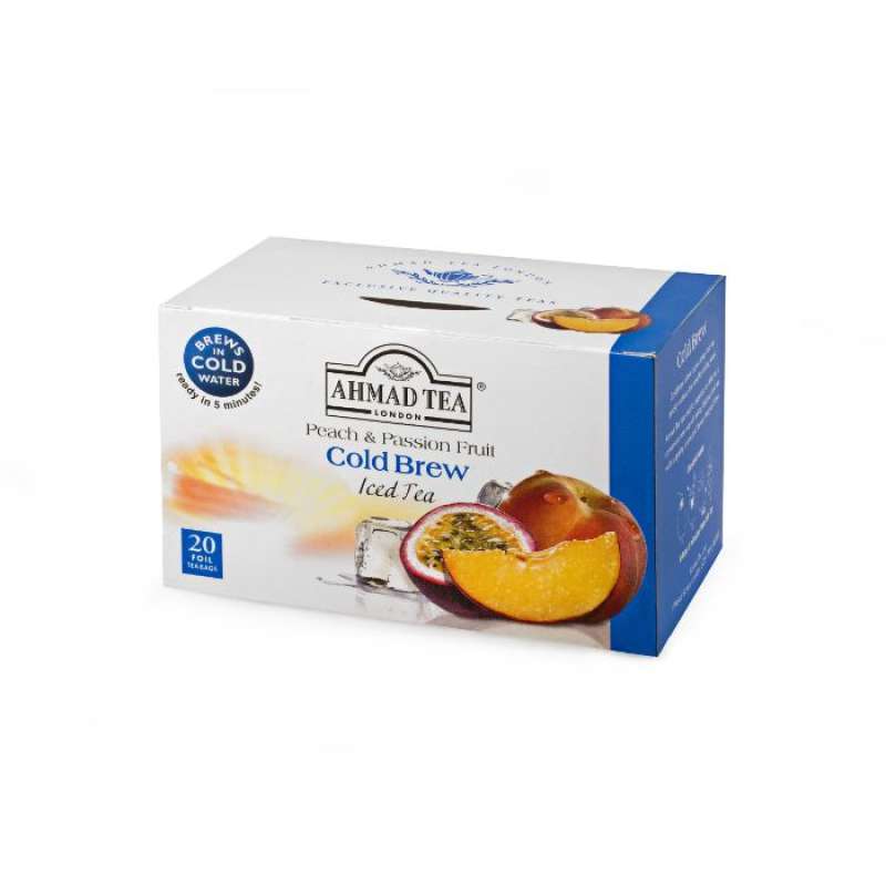 Jual Ahmad Tea Cold Brew Iced Tea Peach & Passion Fruit [20 Tea Bags ...