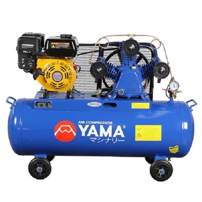 Jual Yama Air Compressor 2 Hp With Engine Loncin G200f 6.5 Hp Kompresor ...