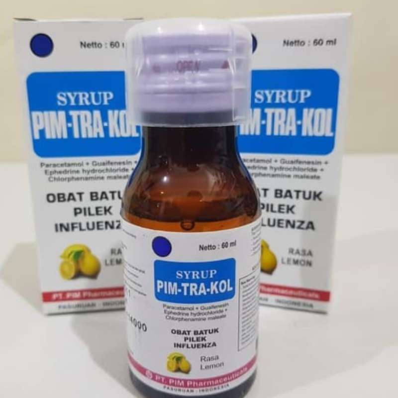 Jual Pimtrakol Syrup 60ml (obat Batuk Pilek Dan Influenza) - Rasa Lemon ...