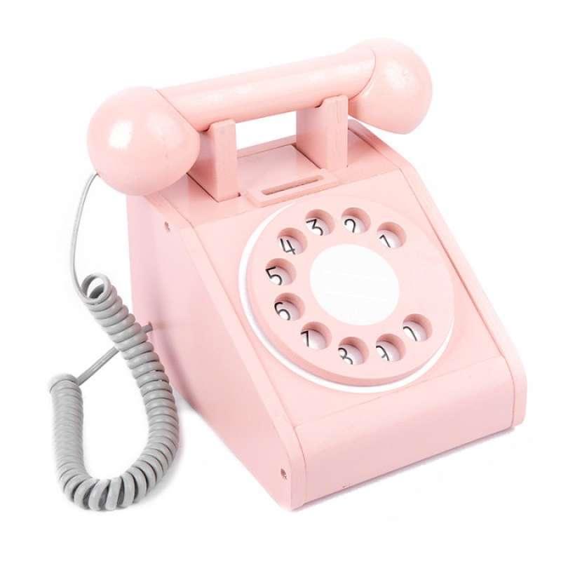 Promo Kiko Wooden Toy Telephone Mainan Edukasi Telepon Handphone Anak ...