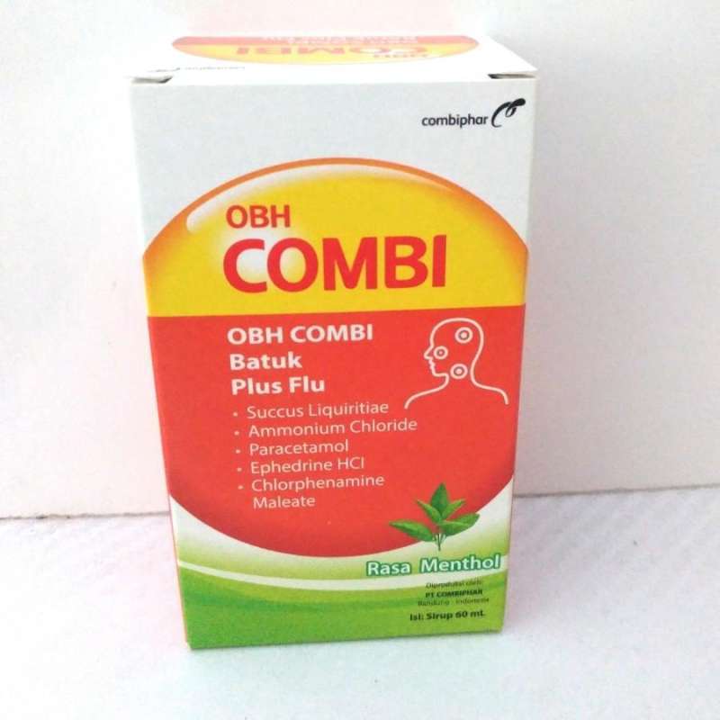 Jual OBH Combi Batuk Plus Flu Dewasa sirup 60 ml rasa menthol mint di ...