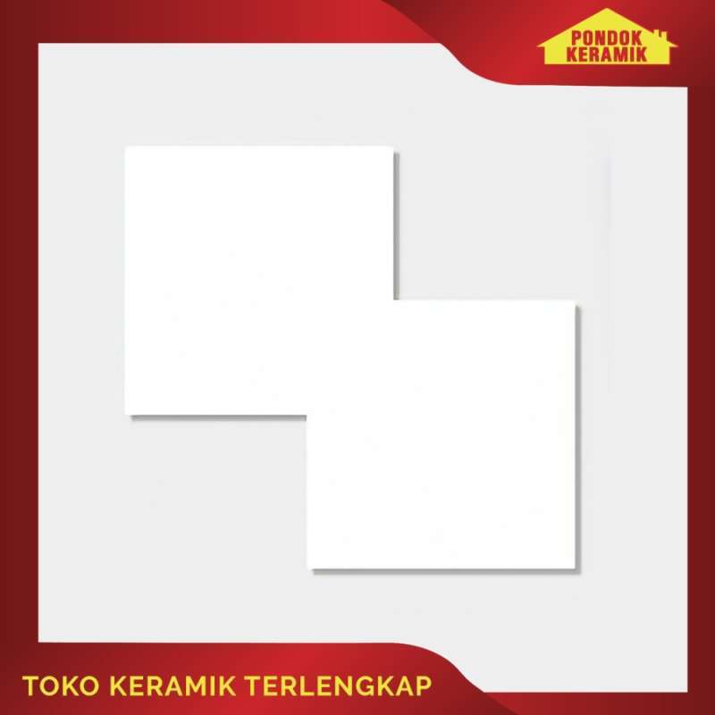 Jual KERAMIK LANTAI ASIA TILE 40X40 MURANO PUTIH POLOS di Seller PONDOK ...