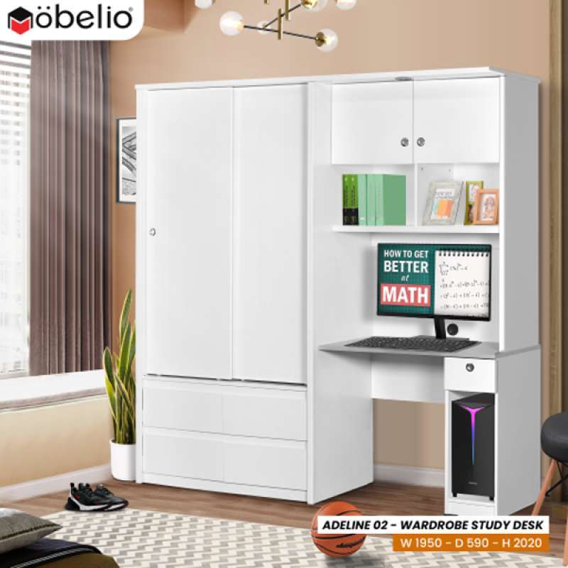 Promo Lemari Pakaian Dan Meja Belajar Minimalis - Free Ongkir ...