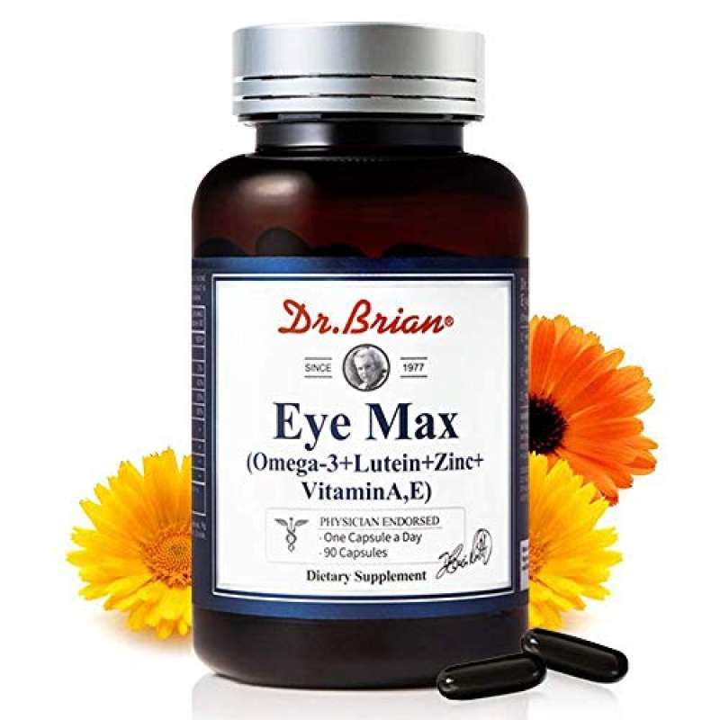 Promo Dr.Brian Eye Vitamins 5 in 1 Eye Formula with Lutein 20mg, Omega ...
