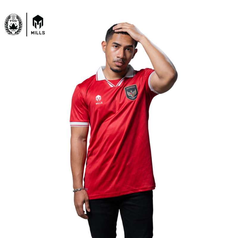 Jual Mills Timnas Indonesia Jersey Home Replica Version 1157ina Red Di ...