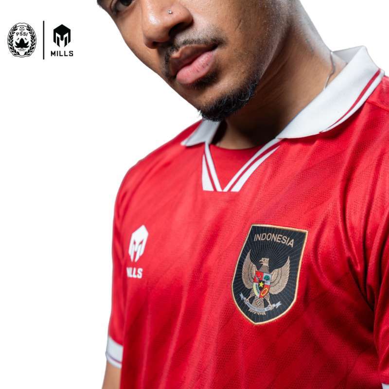 Jual Mills Timnas Indonesia Jersey Home Replica Version 1157ina Red Di ...