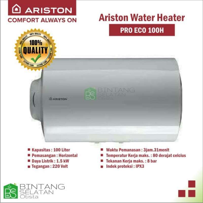 Jual Ariston Water Heater Ariston pro eco 100 H di Seller BINTANG ...