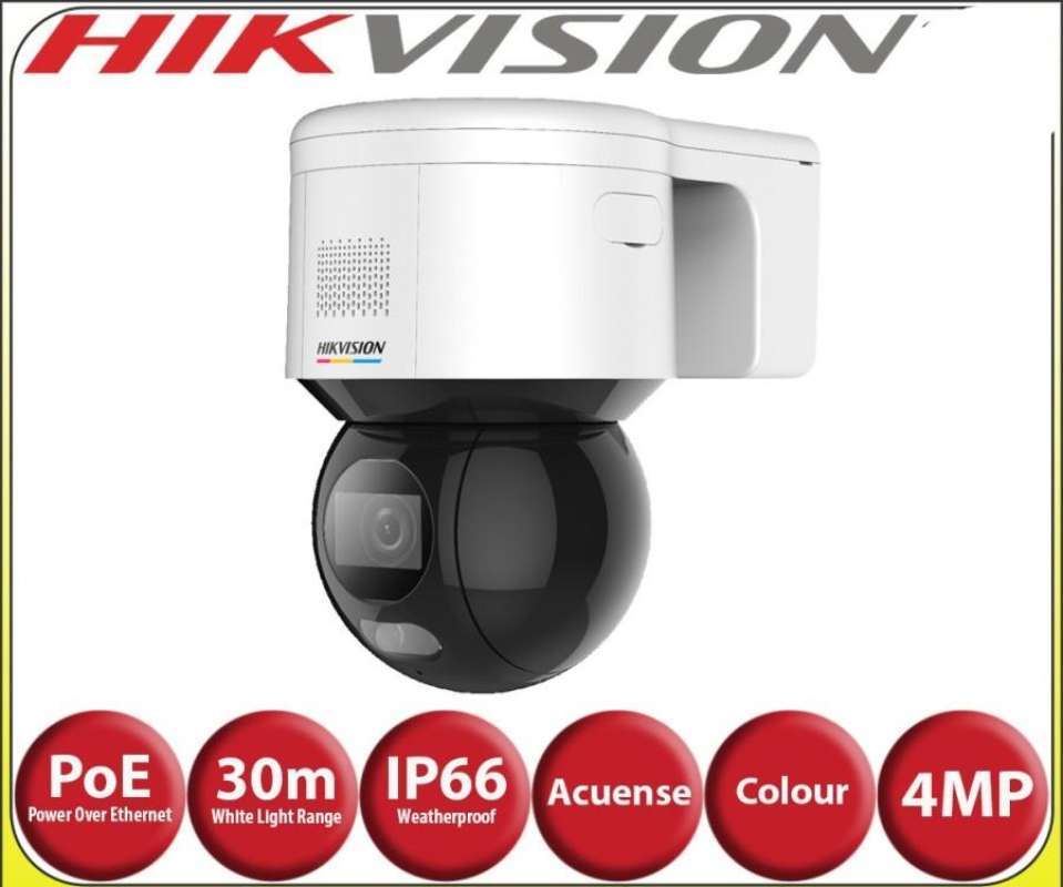 Jual Ipcam MINI PTZ 4MP COLORVU ACCUSENSE HIKVISION DS-2DE3A400BW-DE di ...