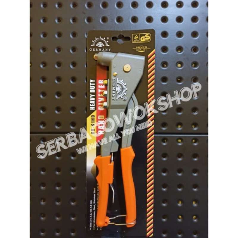 Jual Unik Tjap Mata Tang Rivet Heavy Duty Hand Riveter Dengan Bonus ...