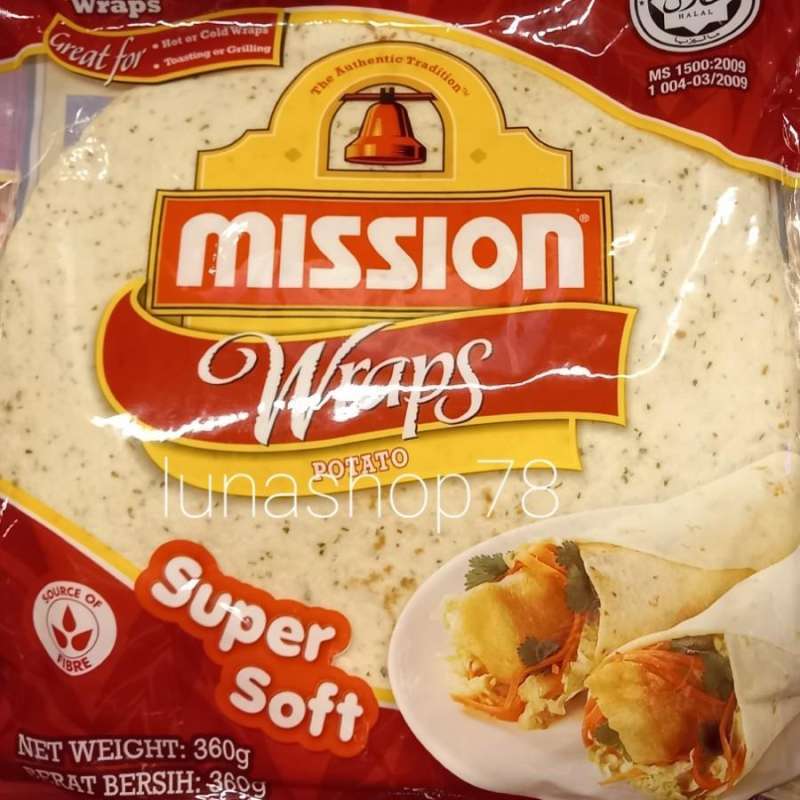 Jual Roti Pita Rasa Kentang Mission Wraps Potato 360 G Di Seller ...