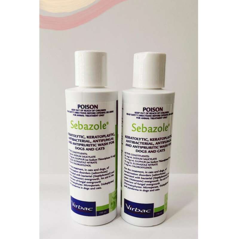 Promo Virbac Sebazole 250Ml Shampoo Anti Jamur Anjing/Kucing Diskon 11% ...