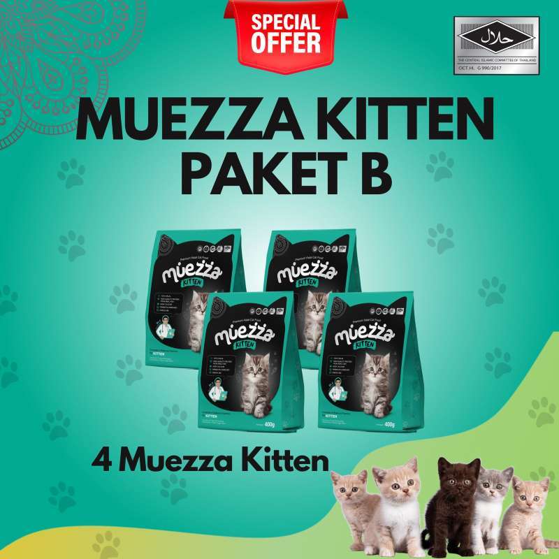 Promo Special Paket B Launching Muezza Kitten Diskon 14% di Seller ...