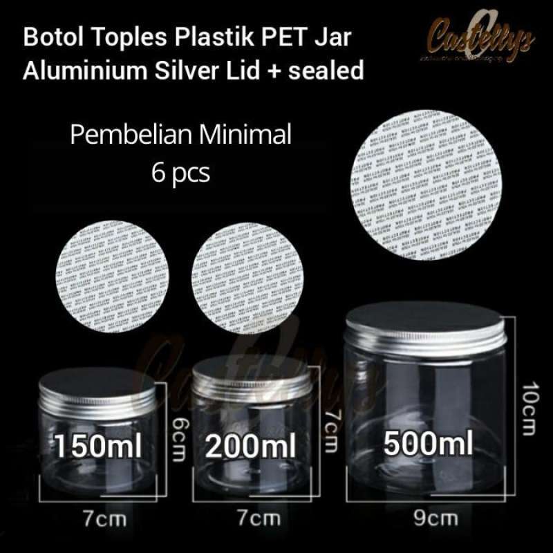 Jual Toples Botol Jar Mika Plastik Premium Kue Kering Cookies Snack ...