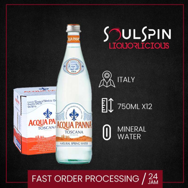 Jual ACQUA PANNA Still Mineral Water 750ml [ dus isi 12 botol ] di ...