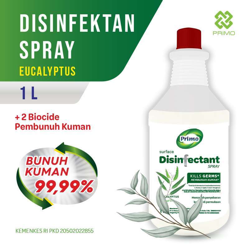 Promo Primo Disinfectant Spray Surface Disinfektan Antiseptik 1 L ...