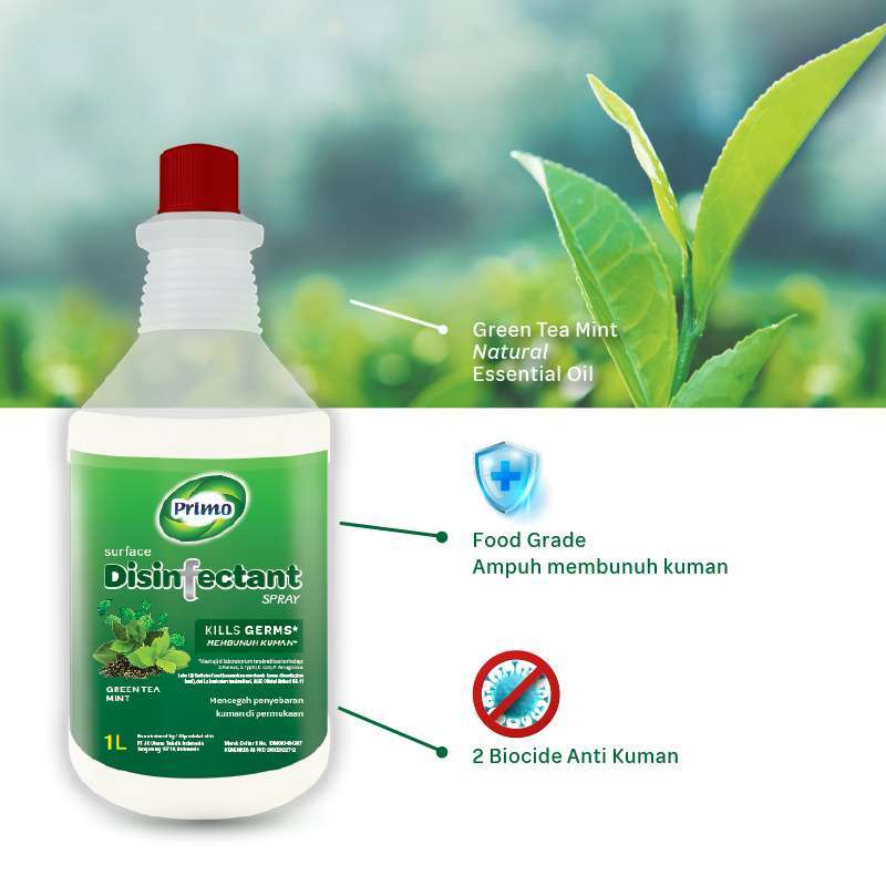 Promo Primo Disinfectant Spray Surface Disinfektan Antiseptik 1 L ...