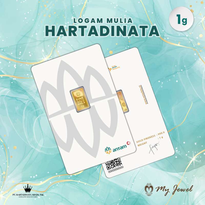 Jual Hartadinata X Antam Logam Mulia Keping Emas [1 G/ 999.9‰ Fine Gold ...