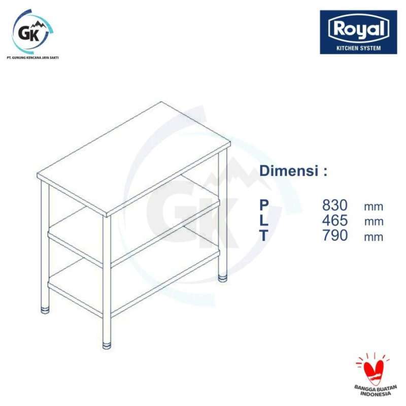 Jual Kitchen Sink Royal St 200 Meja Kompor Dapur Stainless Di Seller ...