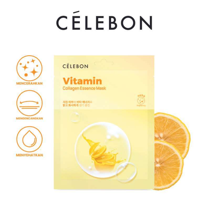 Jual [NEW PACKAGING] Celebon Vitamin Collagen Essence Mask di Seller ...