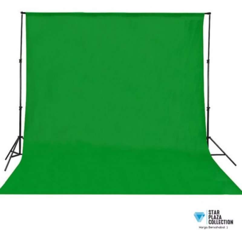 Jual Oem Kain Background Foto Studio Green Screen Ukuran 300 X 160 Cm ...