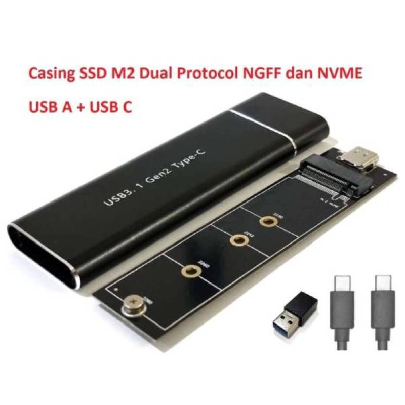 Promo Enclosure Casing Ssd M2 Nvme Usb C To Usb 3.0 High Speed Diskon ...