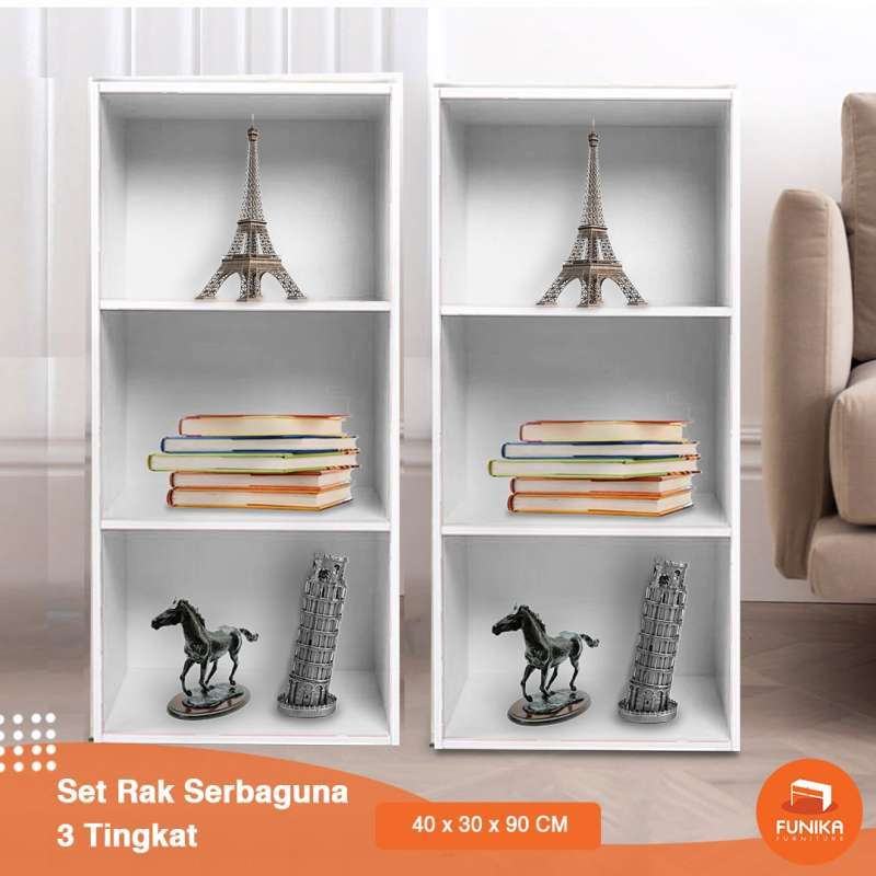 Promo Paket Set Rak Serbaguna 11121wh - Rak Buku 3 Tingkat Diskon 53% ...