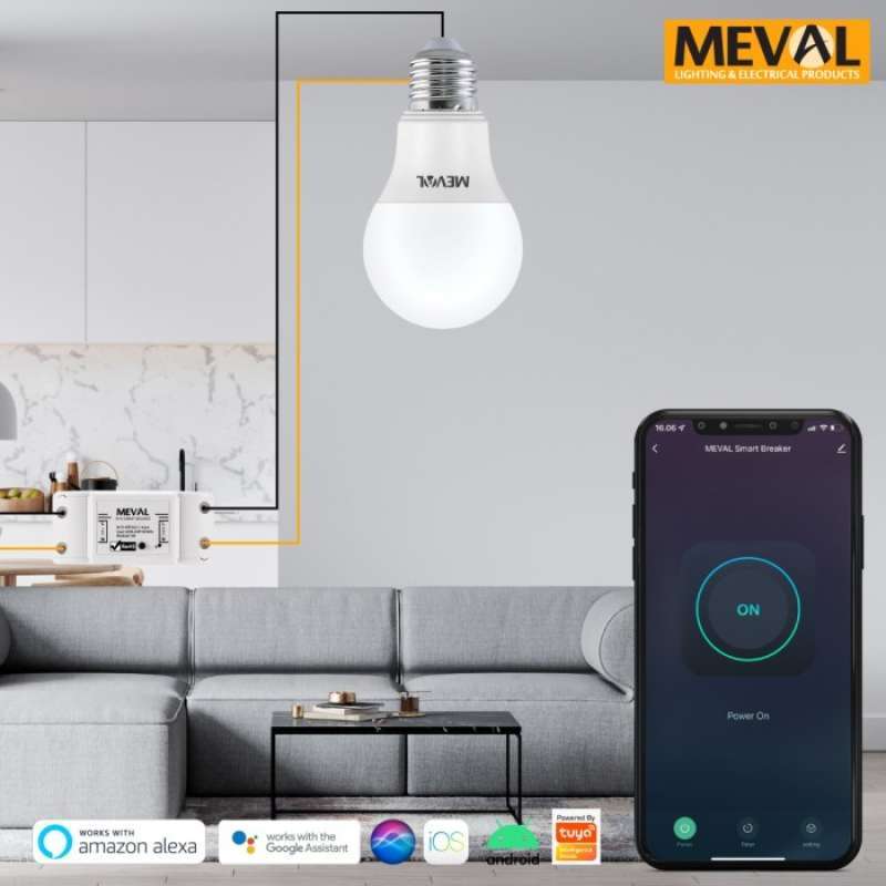 Promo Meval Smart Breaker On Off Switch Wifi Wireless Diskon 30% Di ...