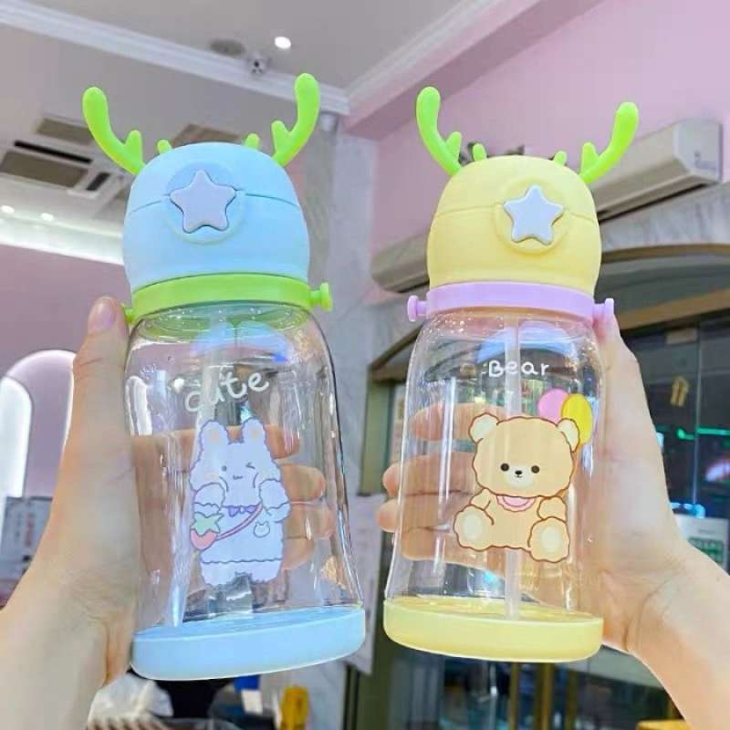 Jual BOTOL MINUM TAS ANAK TANDUK RUSA BOTOL BPA FREE JERAMI ANAK di Seller iloveproduk - Kedoya ...