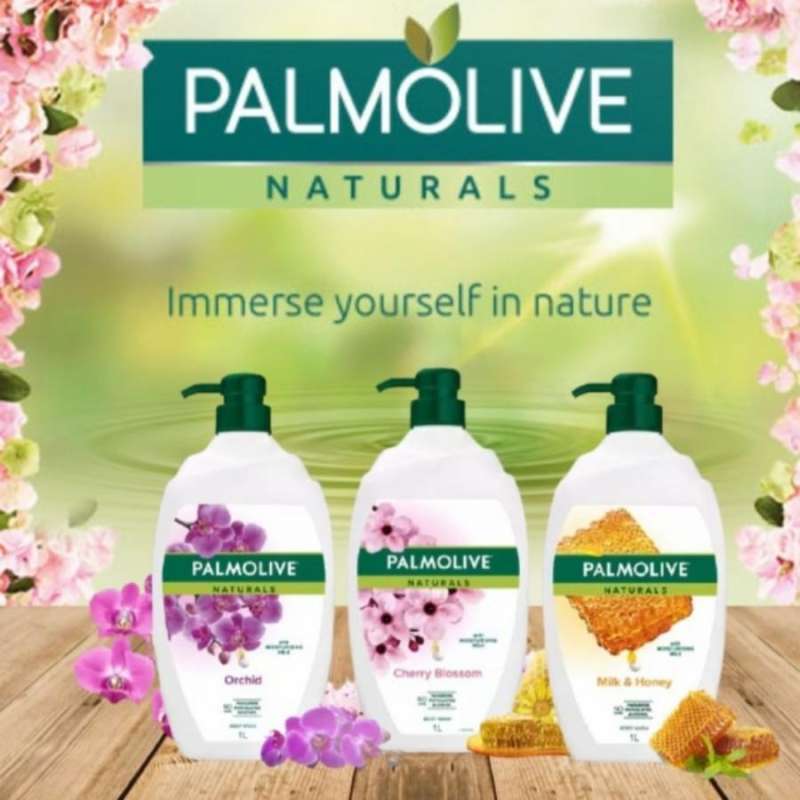 Jual Palmolive Naturals Shower Gel 1l/sabun Mandi Cair Palmolive/body ...
