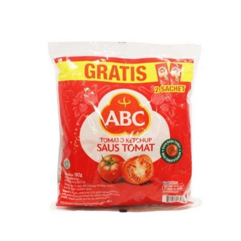 Jual saos tomat abc sachet 22x8 gr per pack di Seller Tokoserbaserbi100 ...