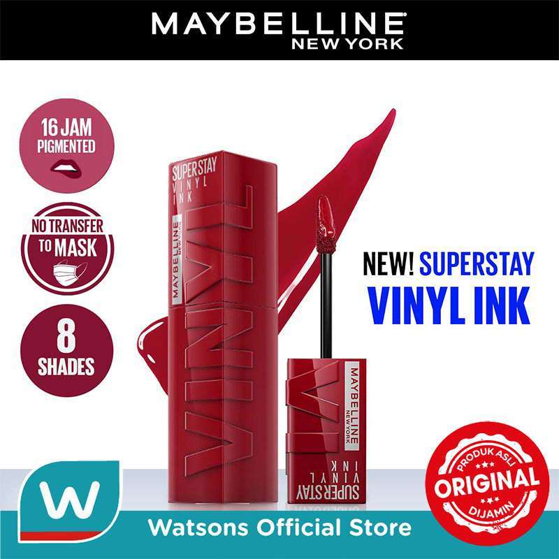 Promo Maybelline Superstay Vinyl Ink Tint 10 Lippy Diskon 17% Di Seller ...