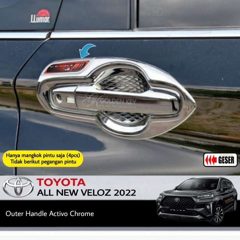 Jual JSL Outer Handle All New Veloz 2022 Mangkok Pintu Activo Chrome di Seller GOLDEN KEY ACC ...
