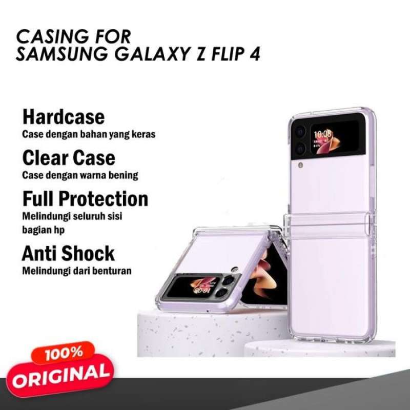 Jual Case Samsung Galaxy Z Flip 4 Casing Bening Clear Hinge Hardcase ...