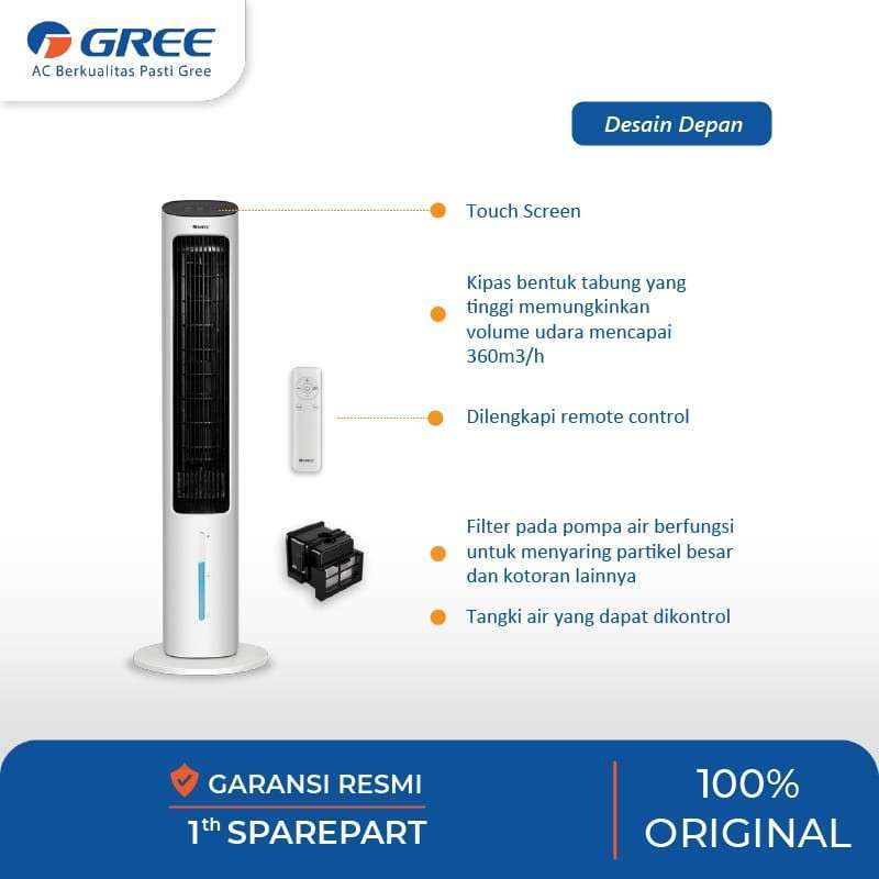 Promo Gree Tower Fan Air Cooler Gta-acool4 Diskon 29% Di Seller Rumahku ...