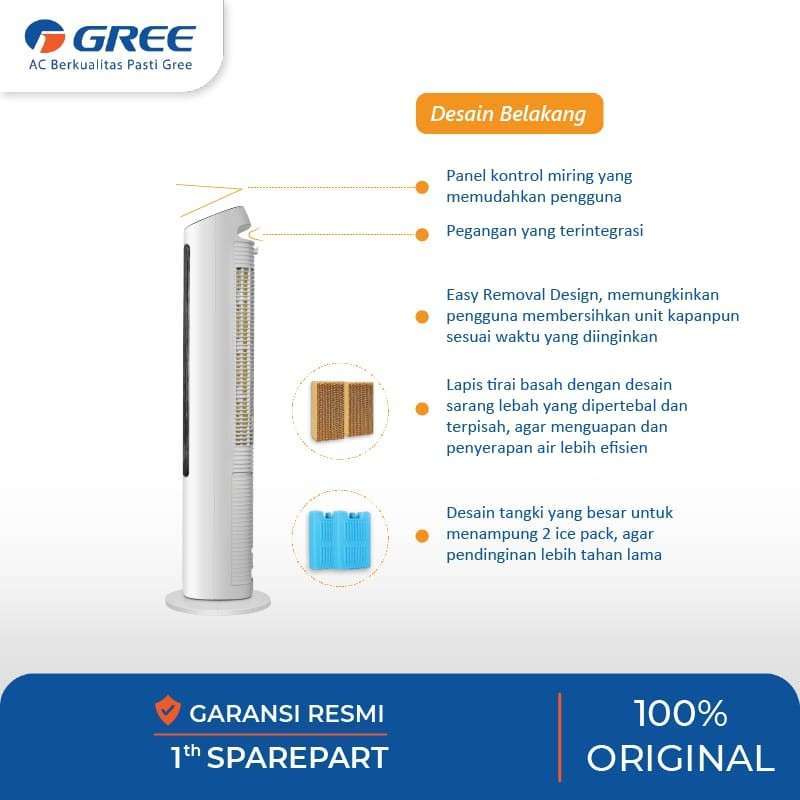 Promo Gree Tower Fan Air Cooler Gta-acool4 Diskon 29% Di Seller Rumahku ...