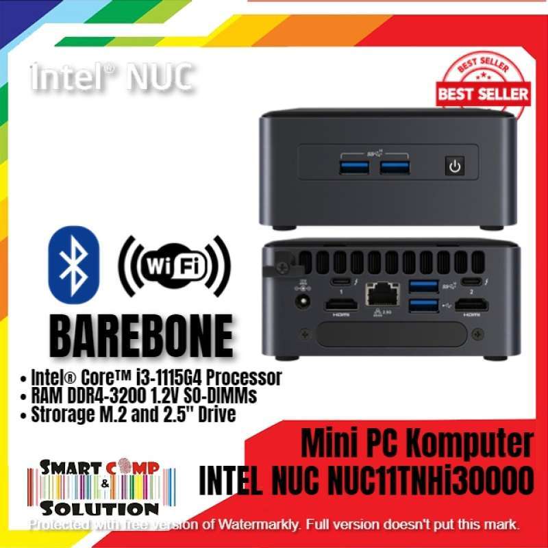 Jual Mini PC Kit Intel NUC NUC11TNHi30000 Intel Core I3 1115G4 Barebone Di Seller Smart Comp