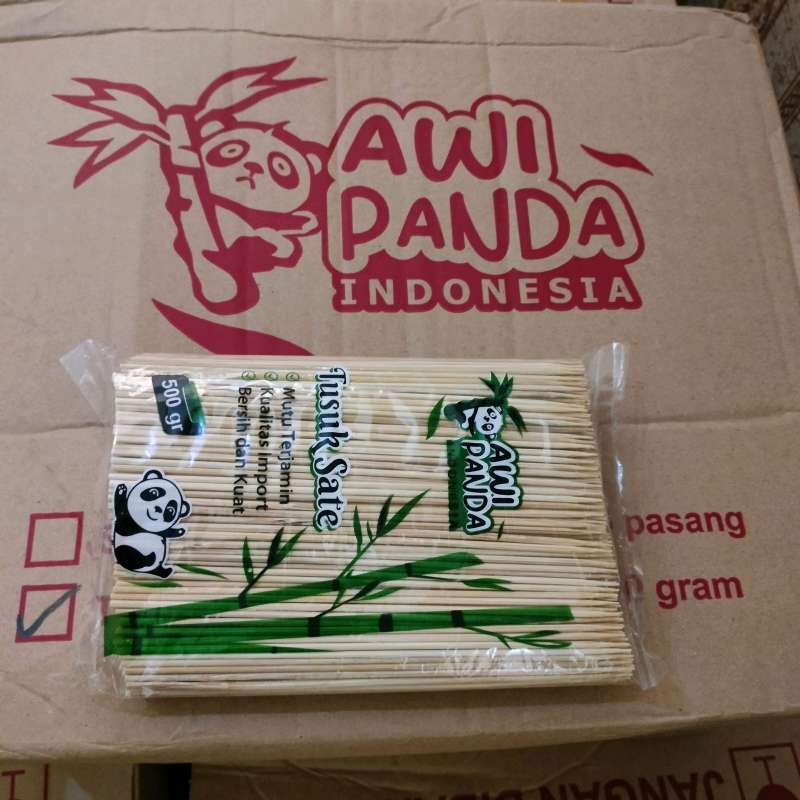 Jual Tusuk Sate Bambu Awi Panda 500gr di Seller Tk. Sumber Rezeki ...