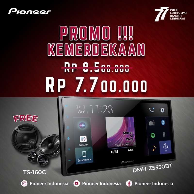 Promo Pioneer Multimedia Player with Apple CarPlay, Android Auto ...