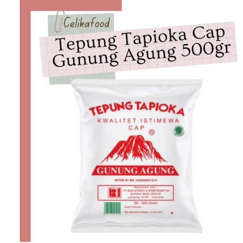 Jual Tepung Tapioka Cap Gunung Agung 500gr Tapioca Flour Di Seller ...