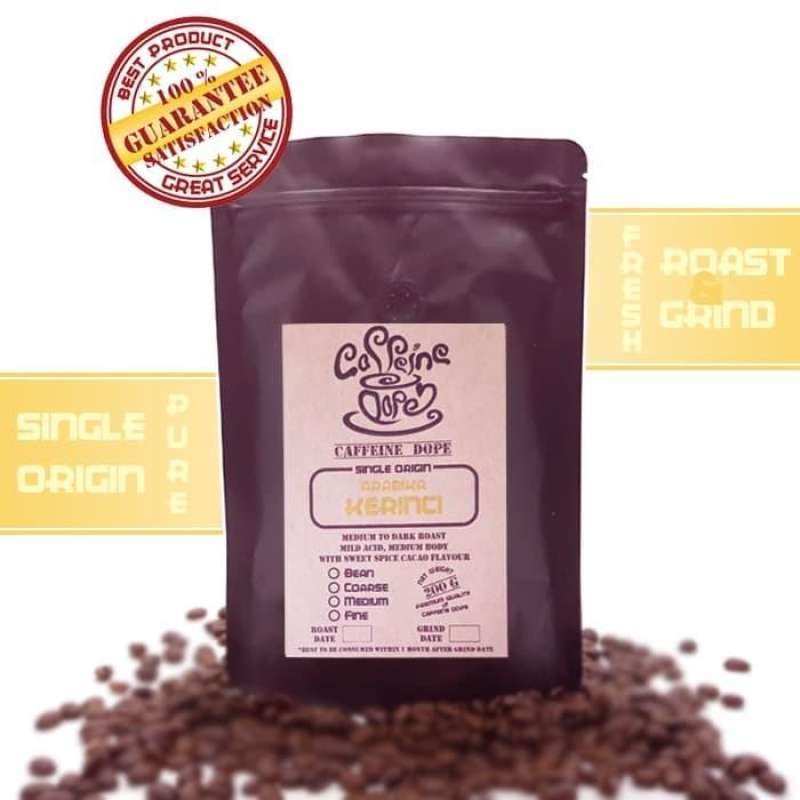 Jual Kopi Arabika Kerinci 200 Gr Single Origin di Seller Caffeine Dope - Ketapang, Kota ...