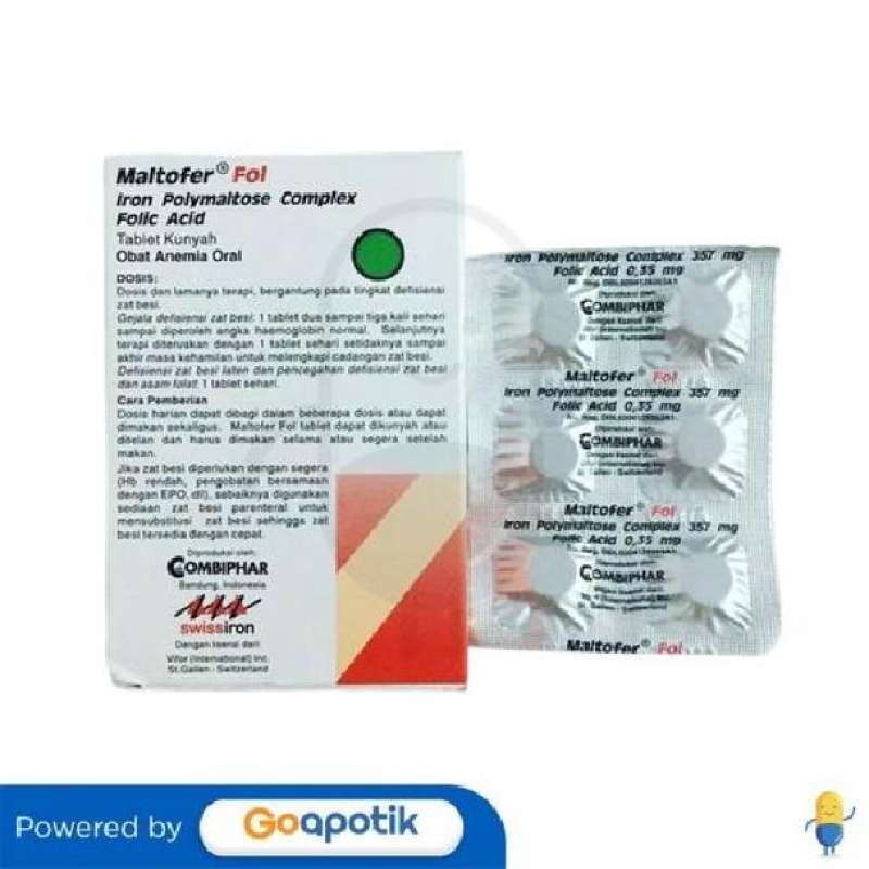 Jual Maltofer Fol Strip 6 Tablet Kunyah Di Seller Cv. Apotek Merapi ...