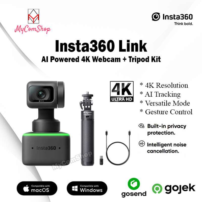 Jual CAMERA INSTA360 LINK 4K AI WEBCAM ACTION CAMERA TRUE FOCUS di ...
