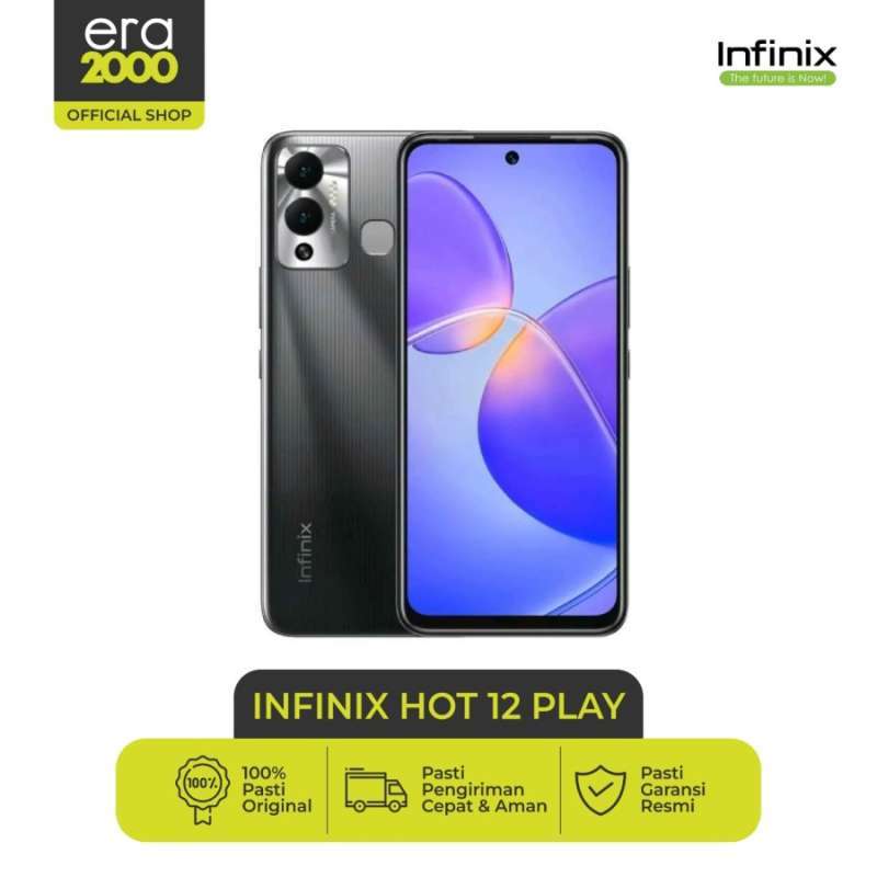Jual INFINIX HOT 12 PLAY 4/128 NEW GARANSI RESMI INFINIX - BLACK di ...
