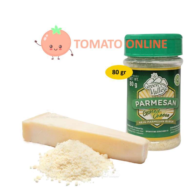 Jual Green Valley / Grated Parmesan Cheese / Keju Parut Bubuk 80 Gr ...