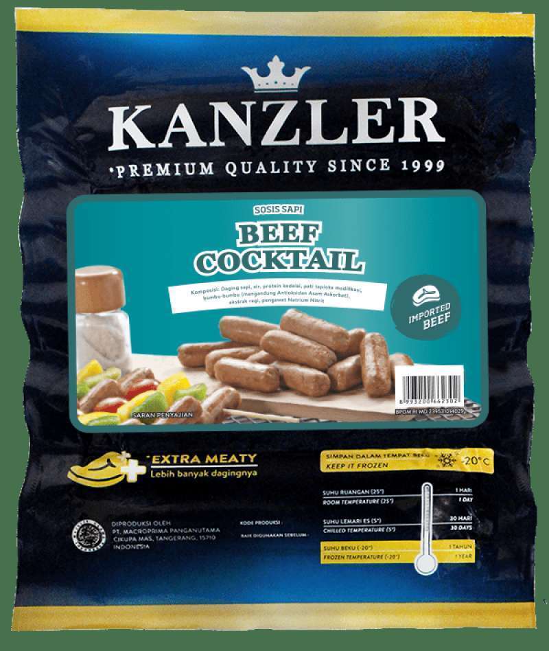 Jual Kanzler Beef Cocktail [250g] / Kanzler Sosis Sapi Beef Cocktail ...